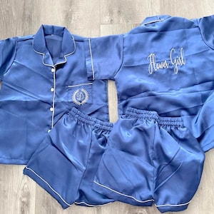 Plus Size 4XL,5XL,6XL Bridal Party Pajamas, Satin Pajama Set ...