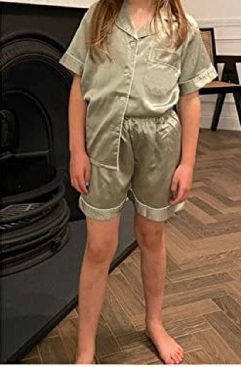 Kids Satin Pajamas Pajamas for Kids Sleepover Party - Etsy Australia