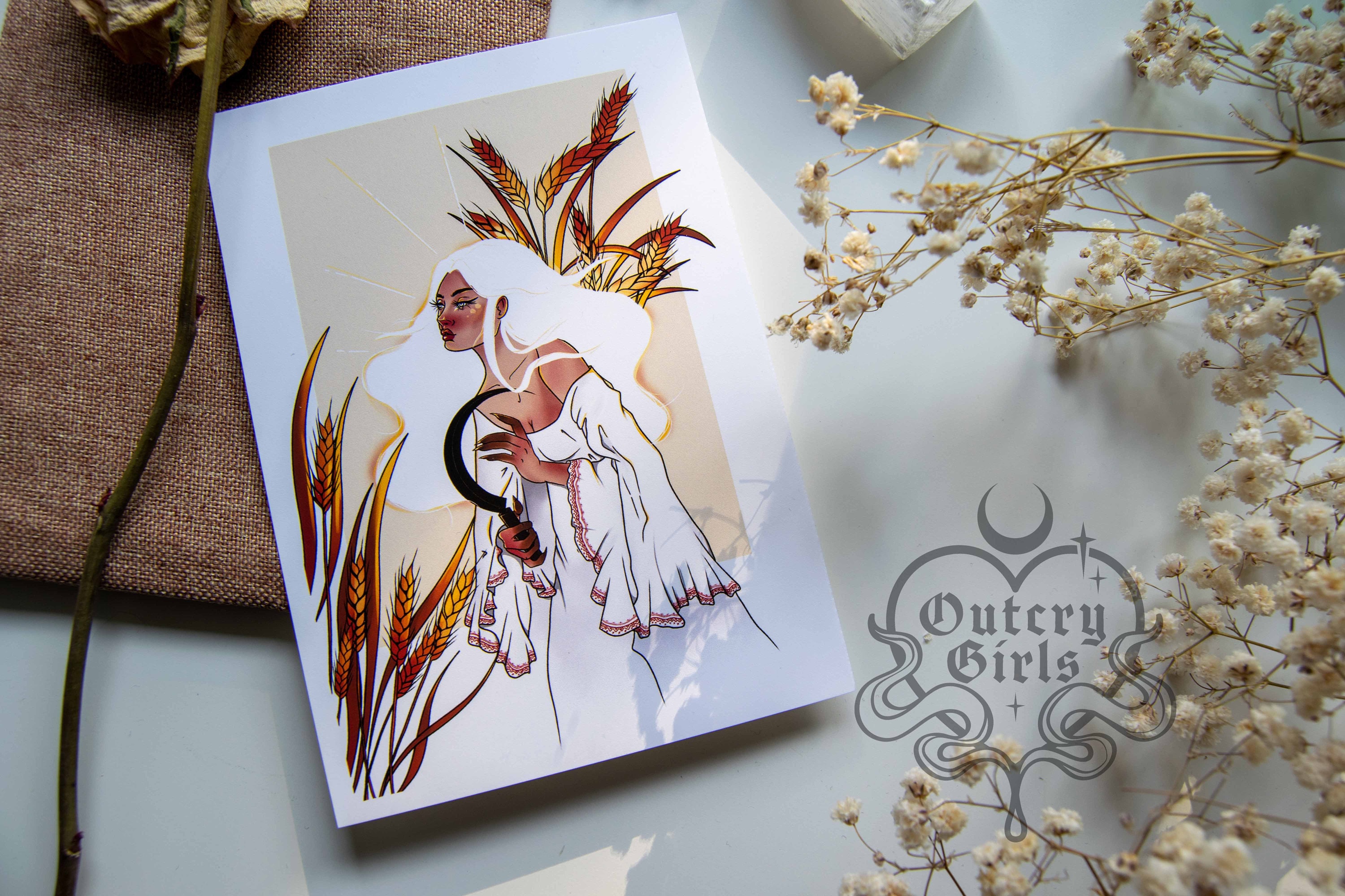 Poludnica Lady Midday Art Print // Slavic Folklore Art | Etsy