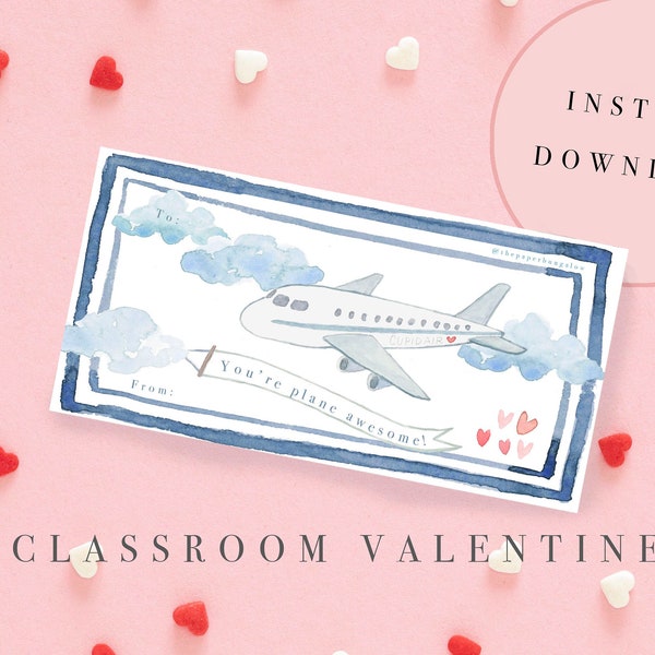 Airplane Valentine - Etsy