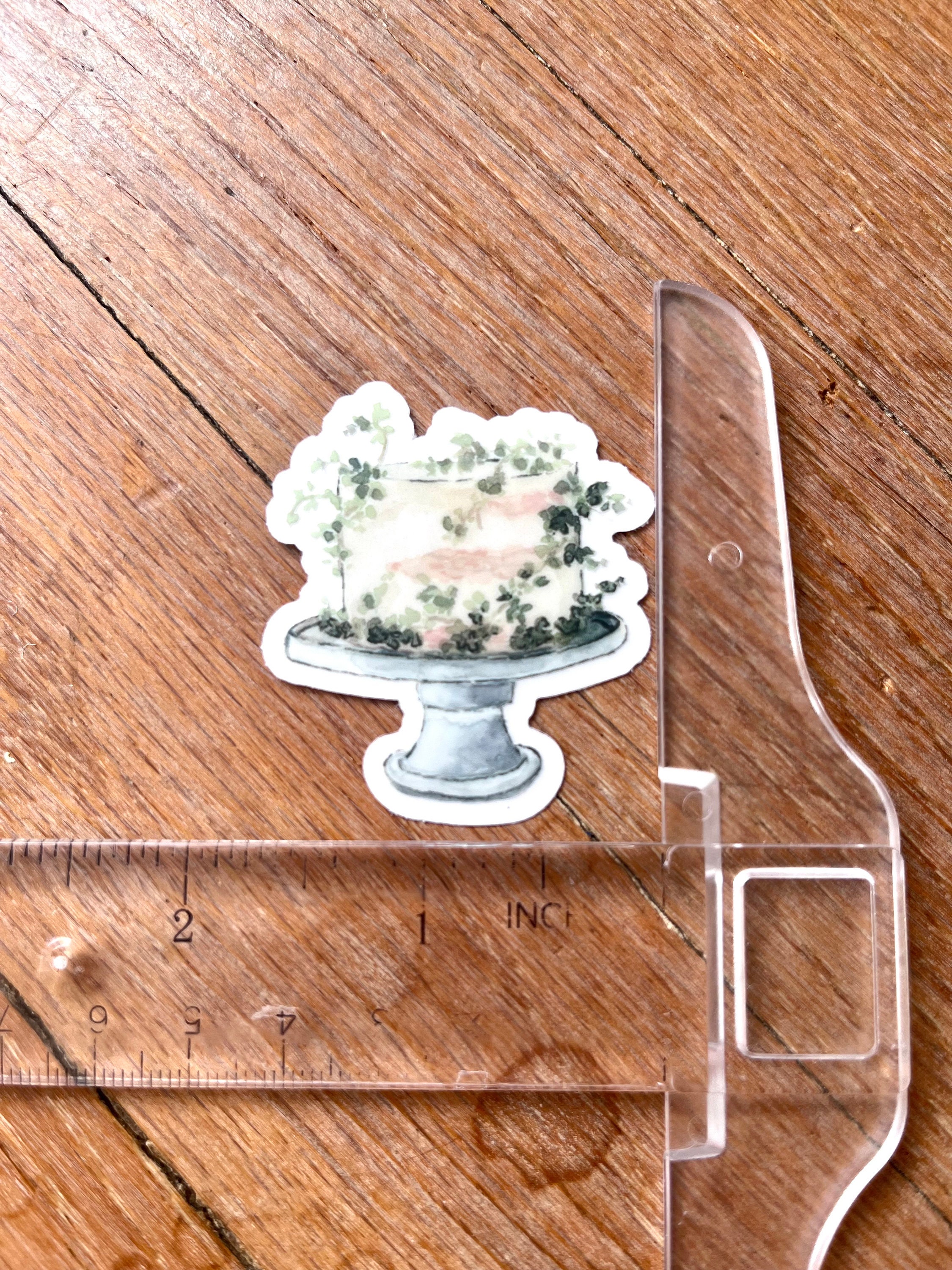 Happy Birthday Cake Sticker, 2 Inch Cake Sticker, Baker Sticker - Etsy