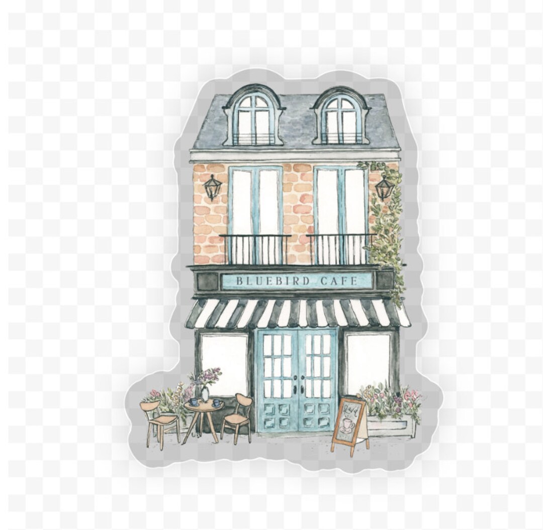 Flower Shop Sticker, European Storefront, 2 Inch Cake Sticker, Fresh ...