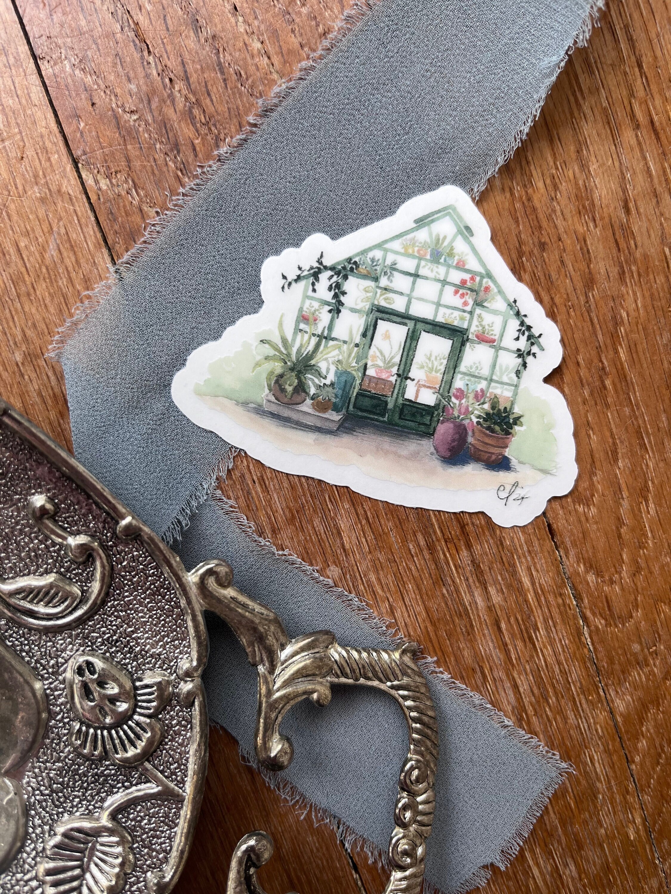 3 Inch Greenhouse Sticker, Mini Greenhouse, Tiny Greenhouse Sticker ...
