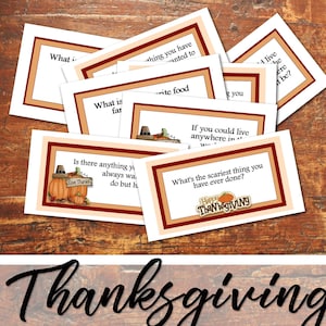 THANKSGIVING CARD GAME -dinner Table Game, Ice-break Game ...