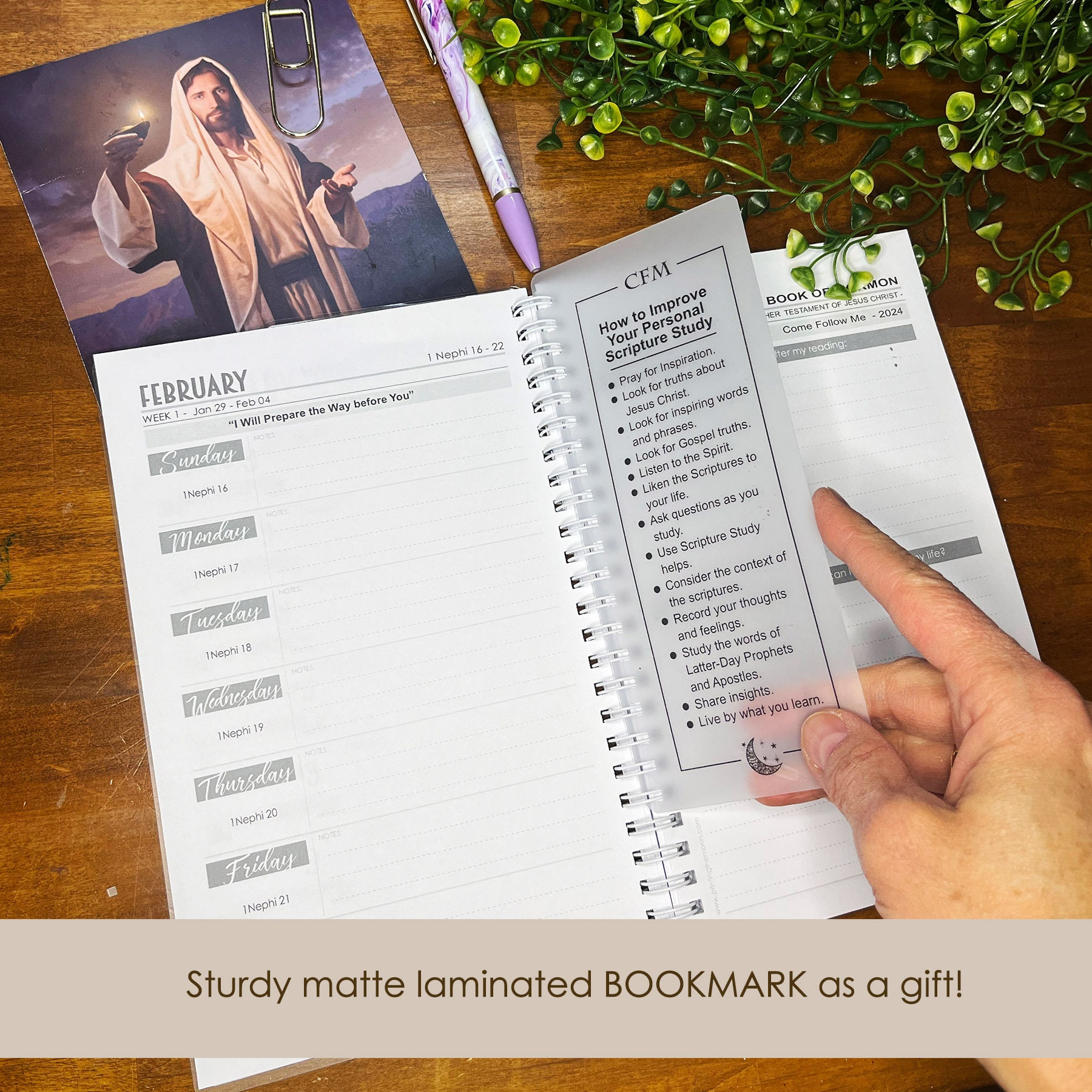 Book of Mormon, Come Follow Me Study Guide 2024 Scripture Study Journal ...