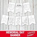 AMERICA MEMORIAL Coloring Banner Party Item Digital File, Farm Style ...