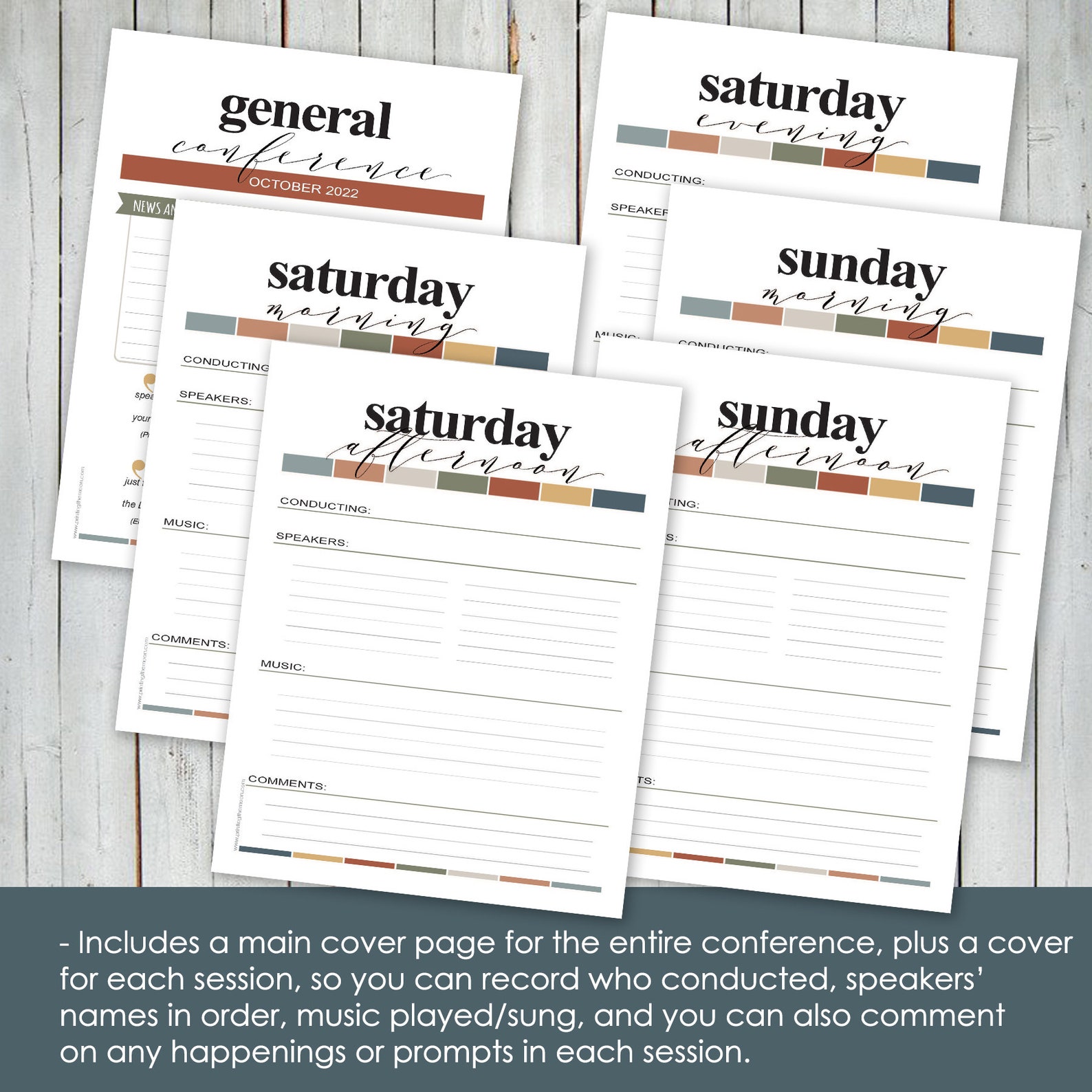 General Conference Study Journal & Notebook LDS -instant Download -PDF ...