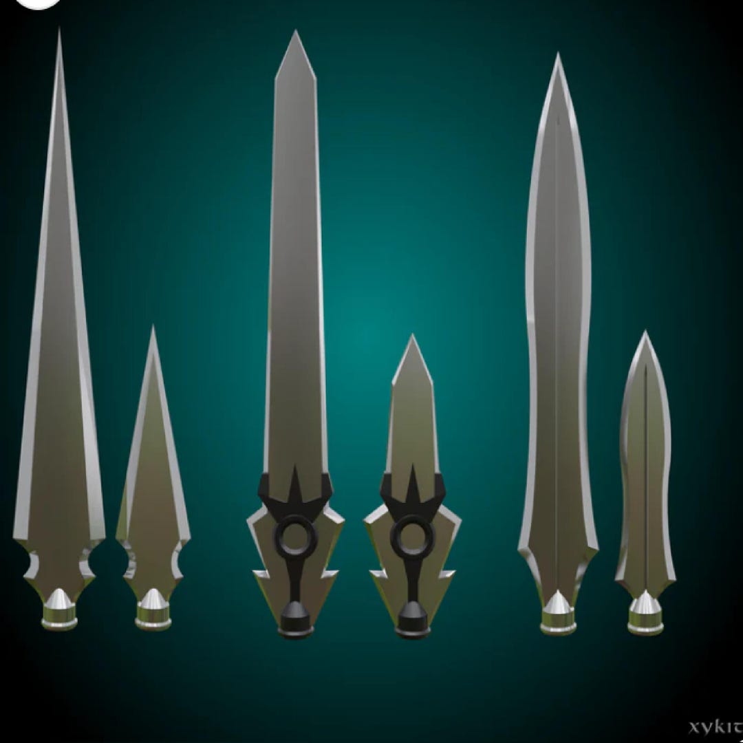 Modular Weapon Sword Mix and Match Props for Cosplay and Dnd - Etsy