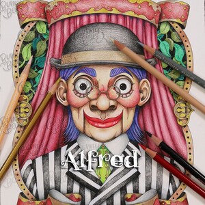 Alfred Coloring Page downloadable Digital Copy for Adult. - Etsy