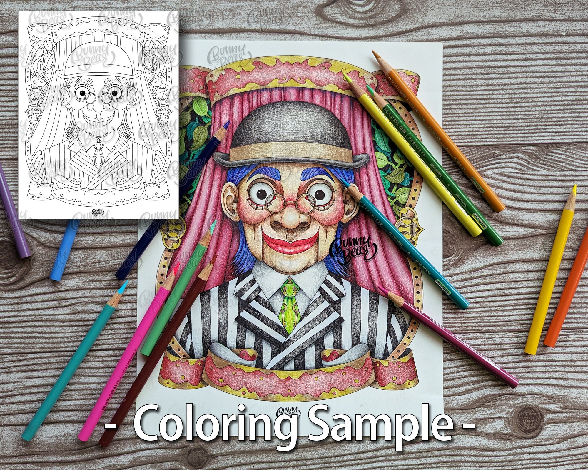 Alfred Coloring Page downloadable Digital Copy for Adult. Pdf File, Jpg ...