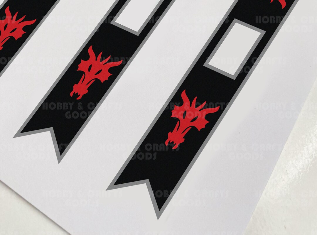 DIY Custom Banners for LEGO Castle Factions. Dragon Knights Banners for ...