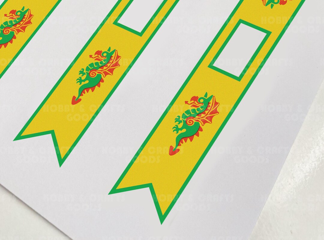 DIY Custom Banners for LEGO Castle Factions. Dragon Masters Banners for ...