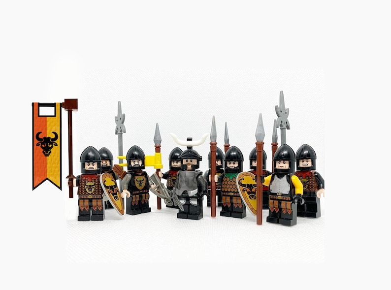 DIY Custom Banners for LEGO Castle Factions. Bull Knights Banners for ...