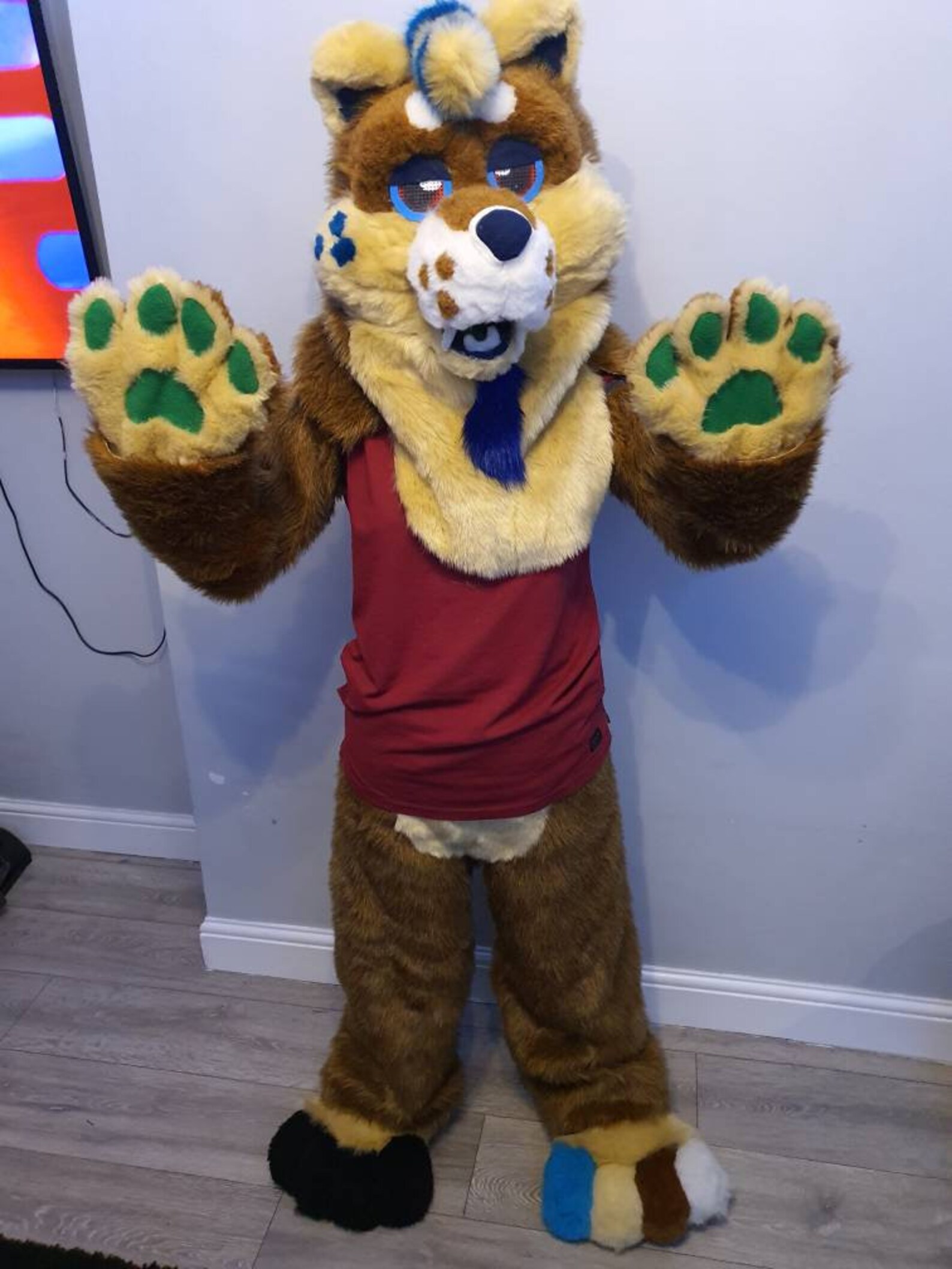 Plantigrade feline half suit fursuit | Etsy