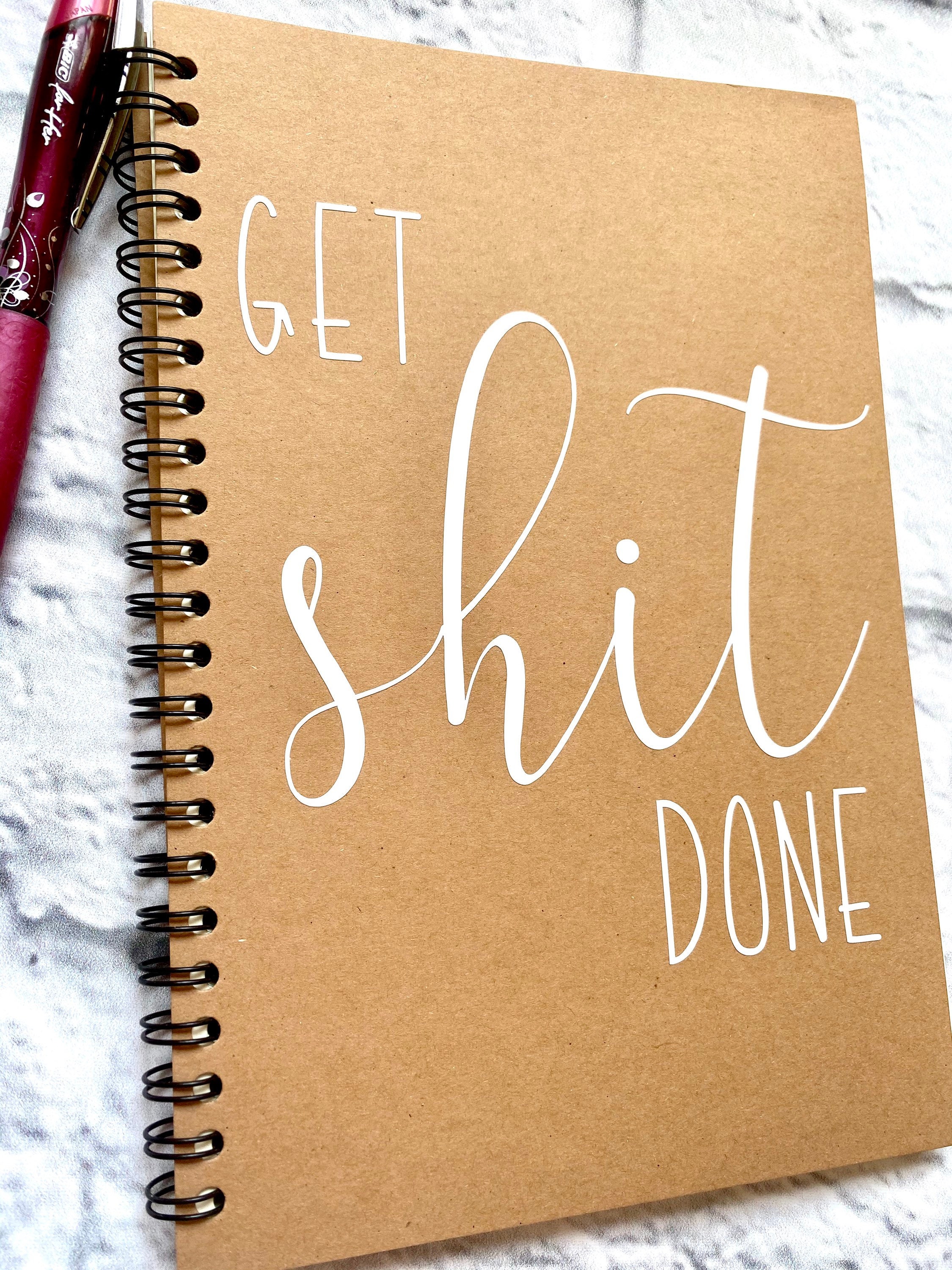 Get Shit Done To Do List Notebook To Do List Small | Etsy