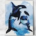 Whales Paint by Numbers Sea Oil Painting for Adults Gift for Adults ...