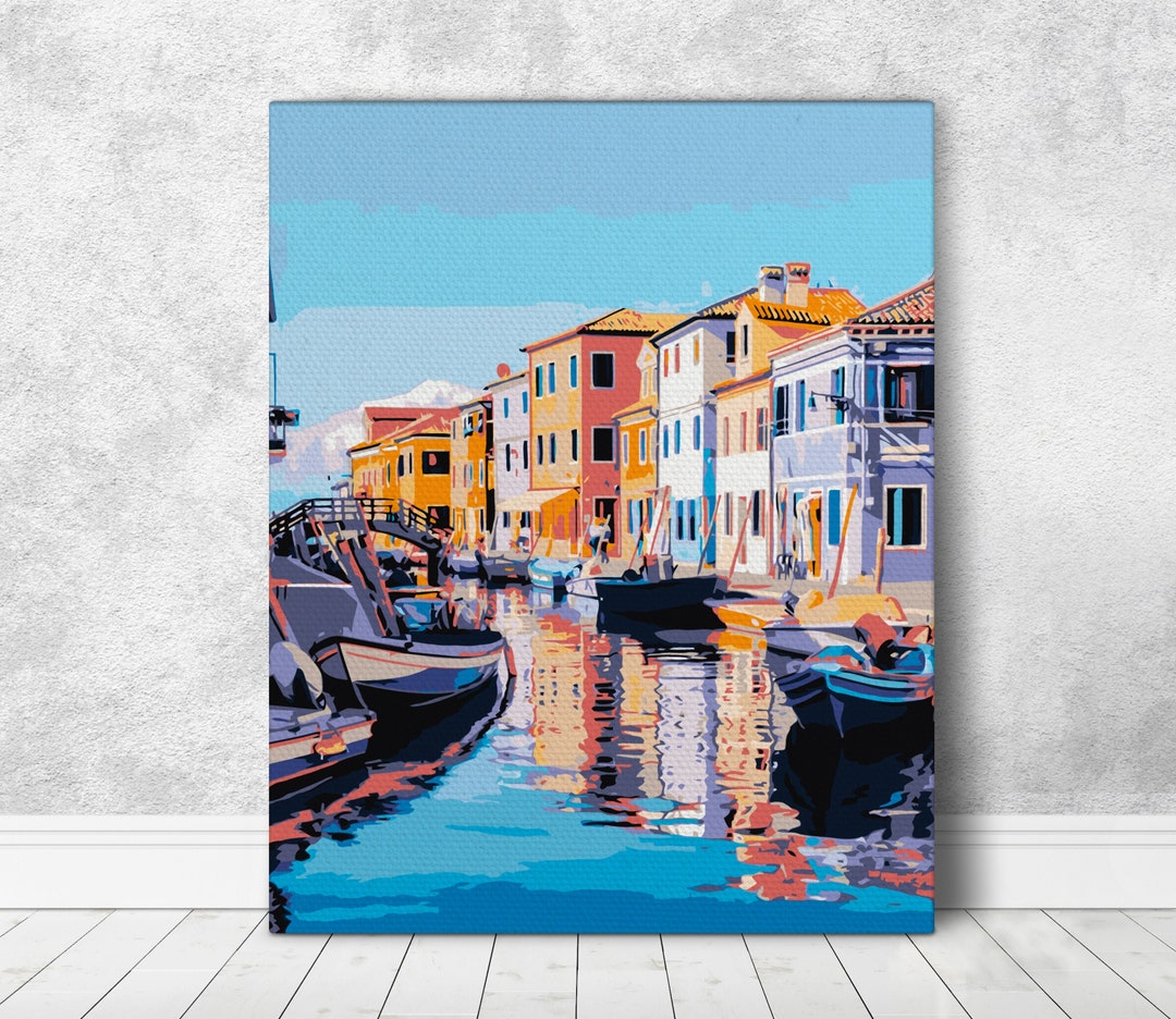 Venedig Malen Nach Zahlen Acrylbild Auf Leinwand DIY Kit Erwachsene Malerei Wohnkultur Malerei ...