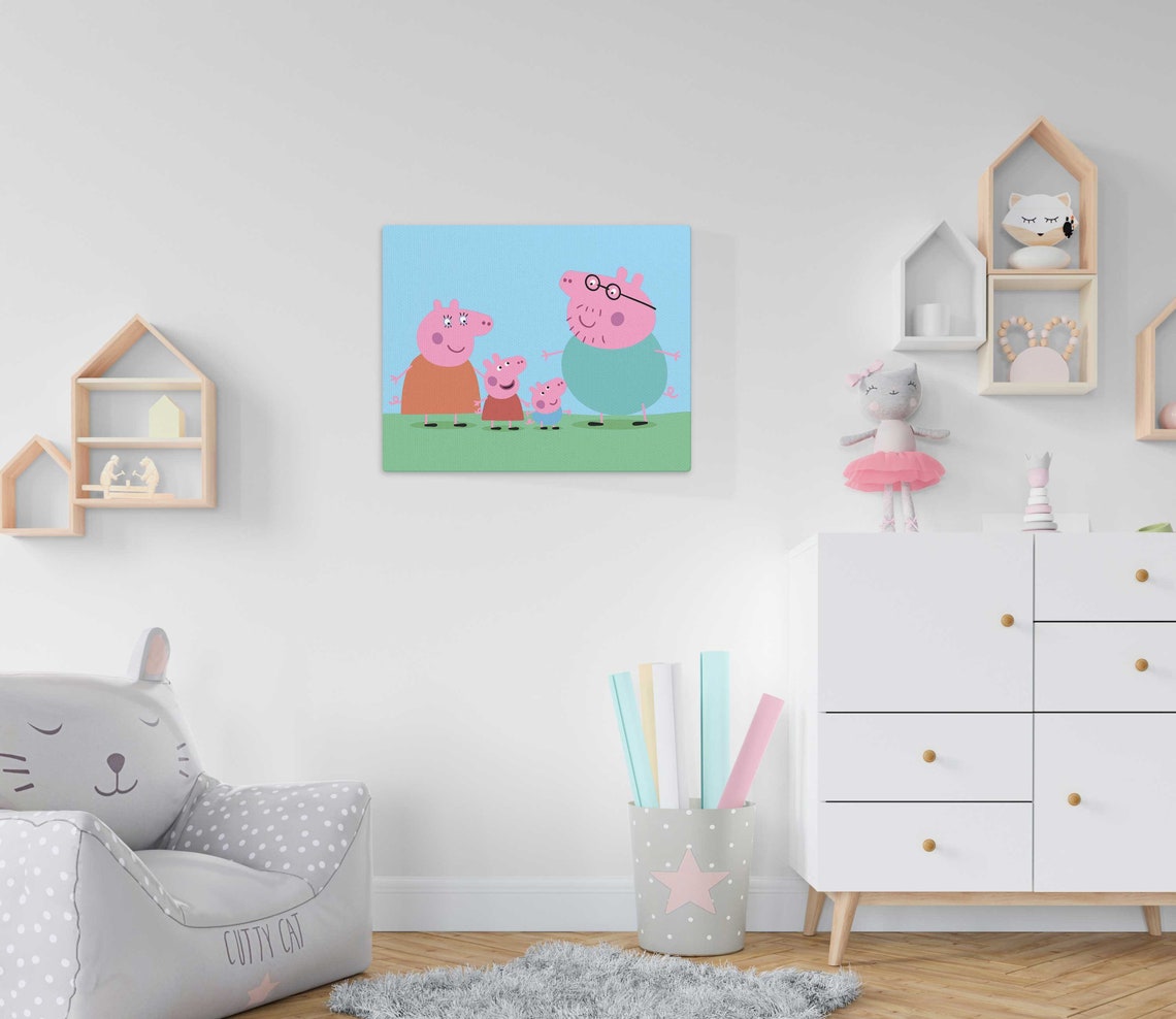 Peppa Pig Paint By Numbers DIY Kit For Kids Peppa Pig Acrylic | Etsy