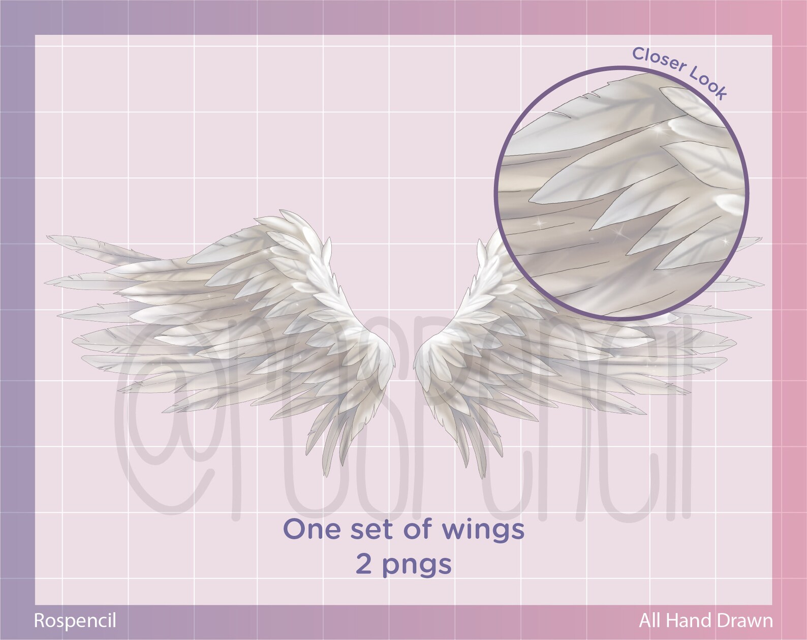 Vtuber Snow Wings | Vtuber | Accessory | Prop | Stars | Celestial ...