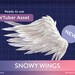 Vtuber Snow Wings | Vtuber | Accessory | Prop | Stars | Celestial ...