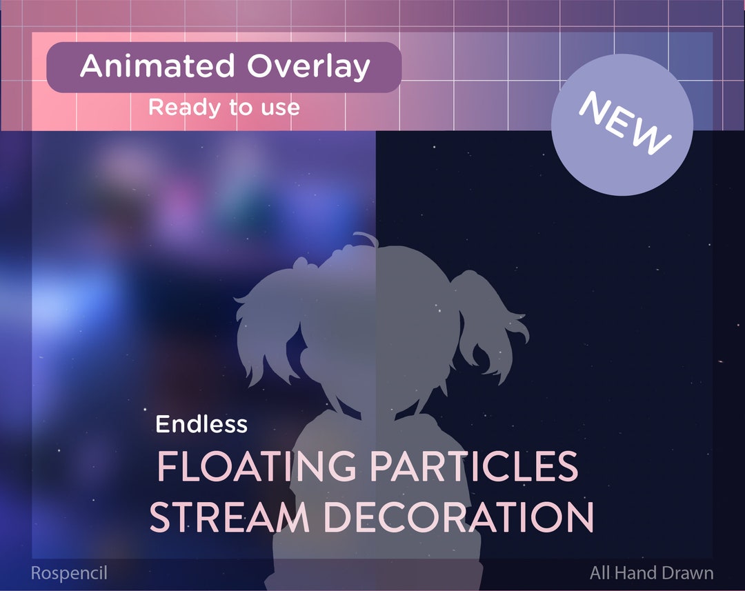 Floating Particles Stream Decoration | Night Theme | Stream Add-on ...