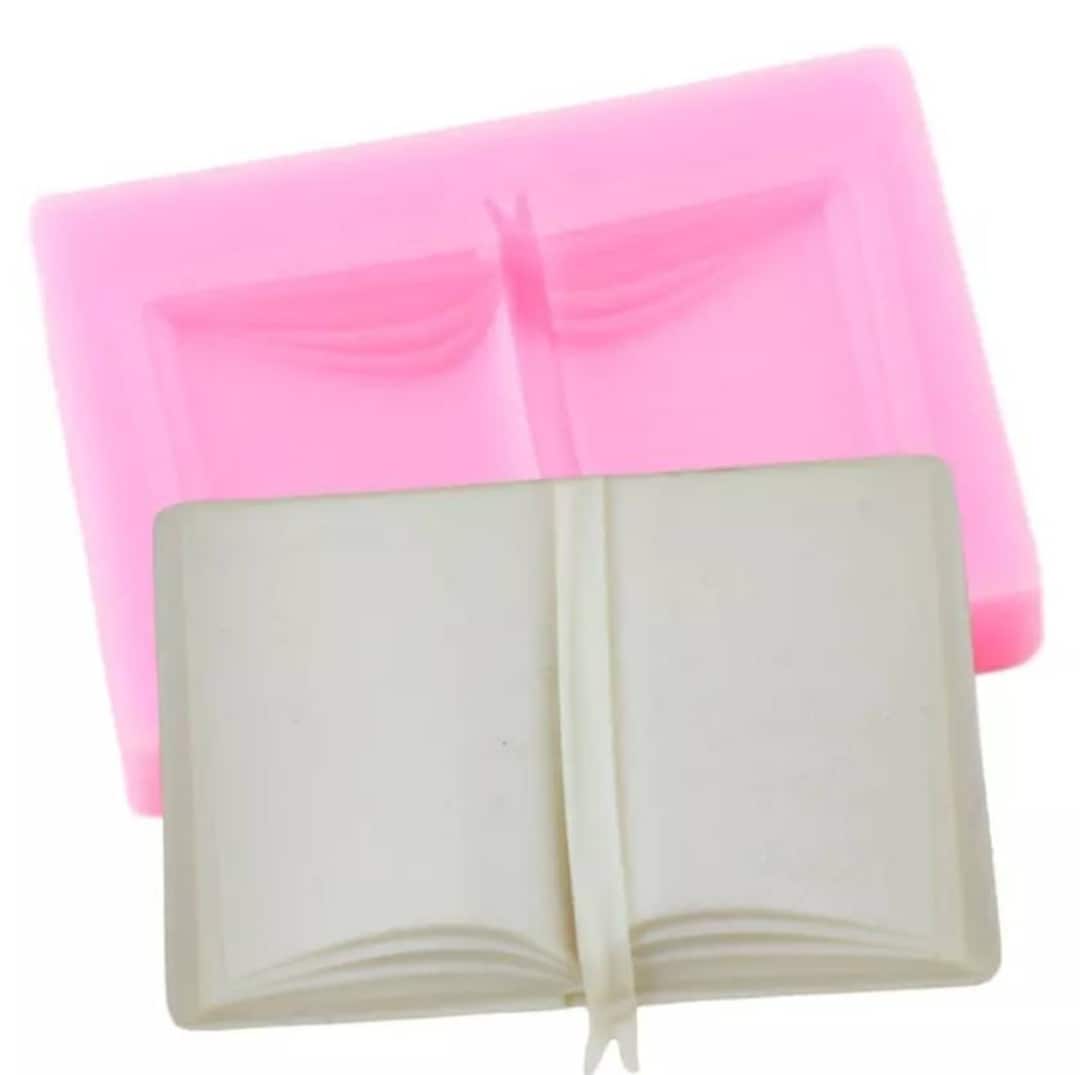 Small Fairly Shallow Open Book Silicone Mold in Grey - Etsy