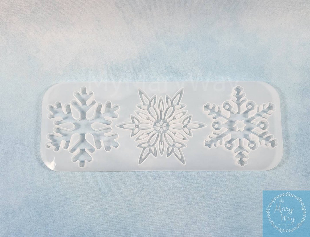 3 Different Snowflakes Silicone Mold - Etsy