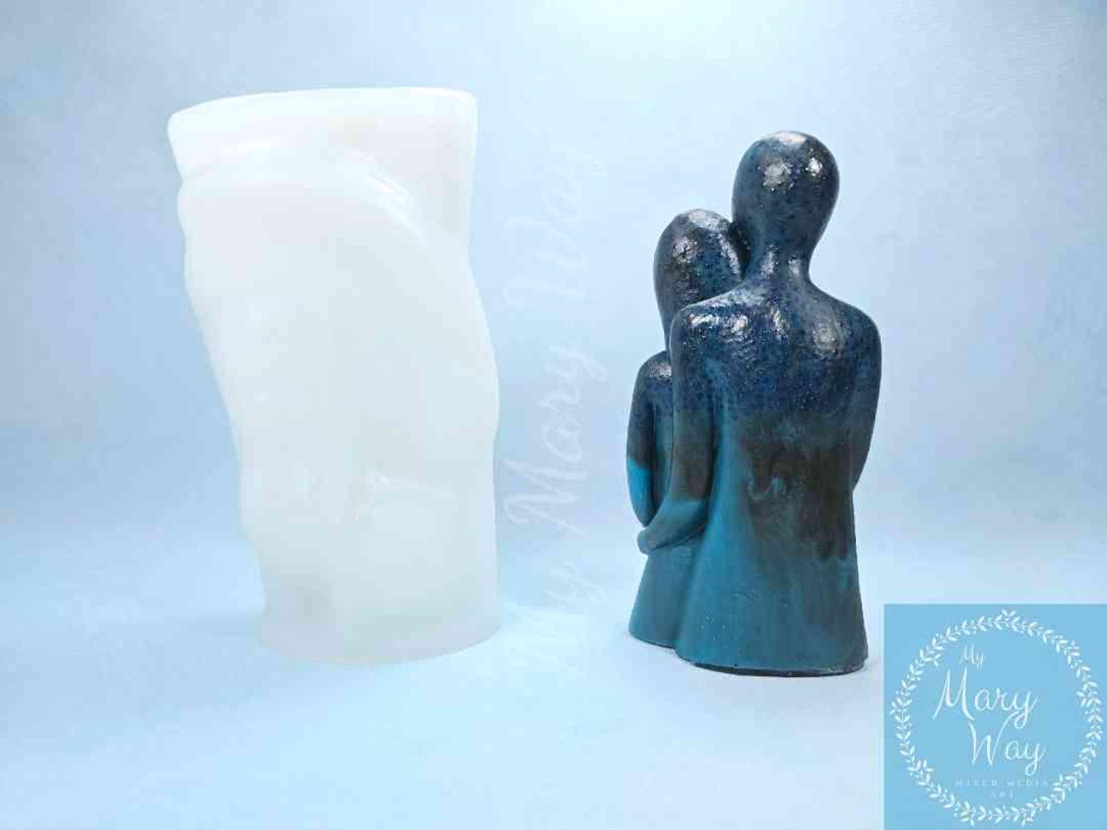 3D Hugging Couple Mold - Etsy