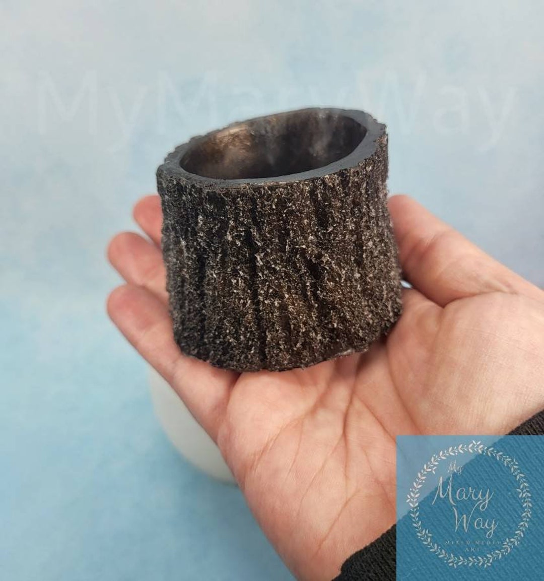 3D Tree Stump Planter Mold (size in Description) - Etsy