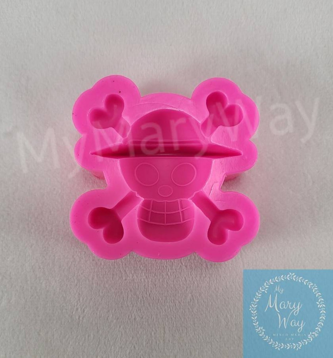 Luffy Flag Skull and Bones Silicone Mold - Etsy