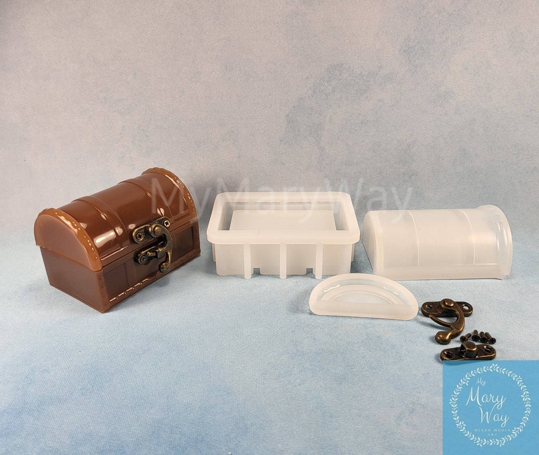 Treasure Chest Dish Container Mold and 4 Complete Hardware Sets - Etsy