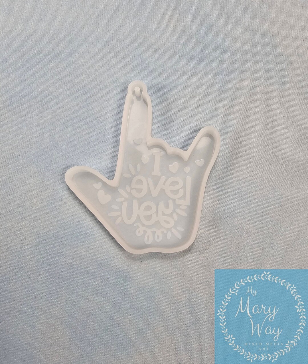 American Sign Language I Love You Keychain Mold - Etsy