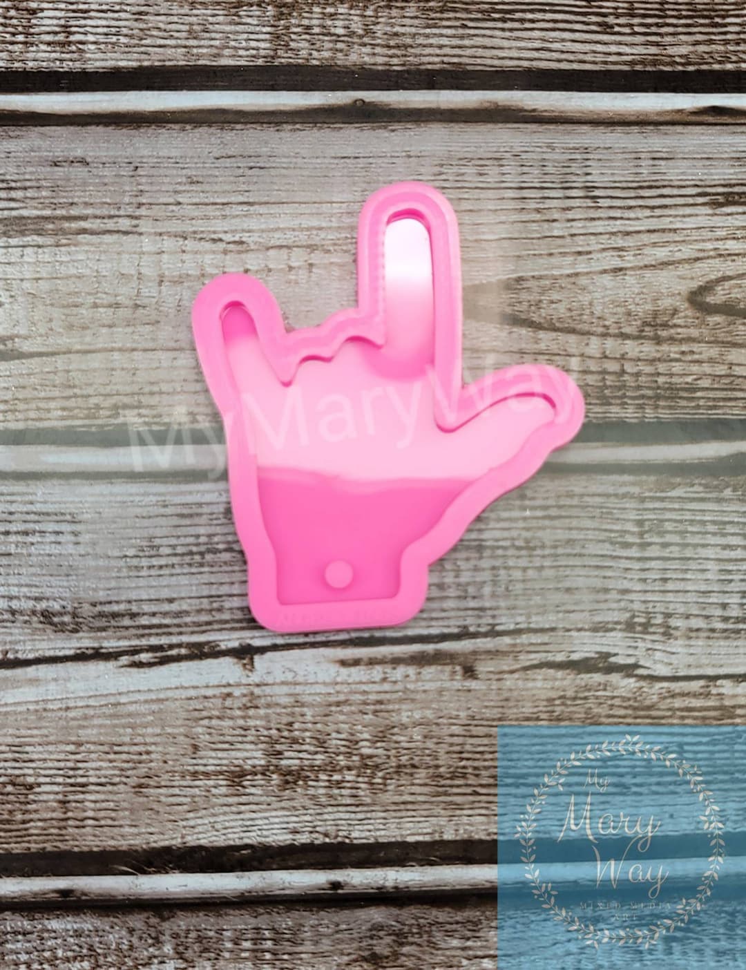 Shiny ASL I Love You Hand Shiny Silicone Mold - Etsy