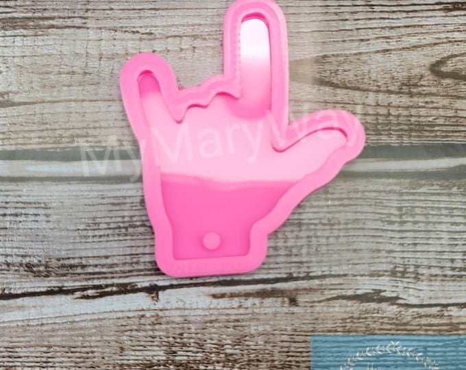 Shiny ASL I Love You Hand Shiny Silicone Mold - Etsy