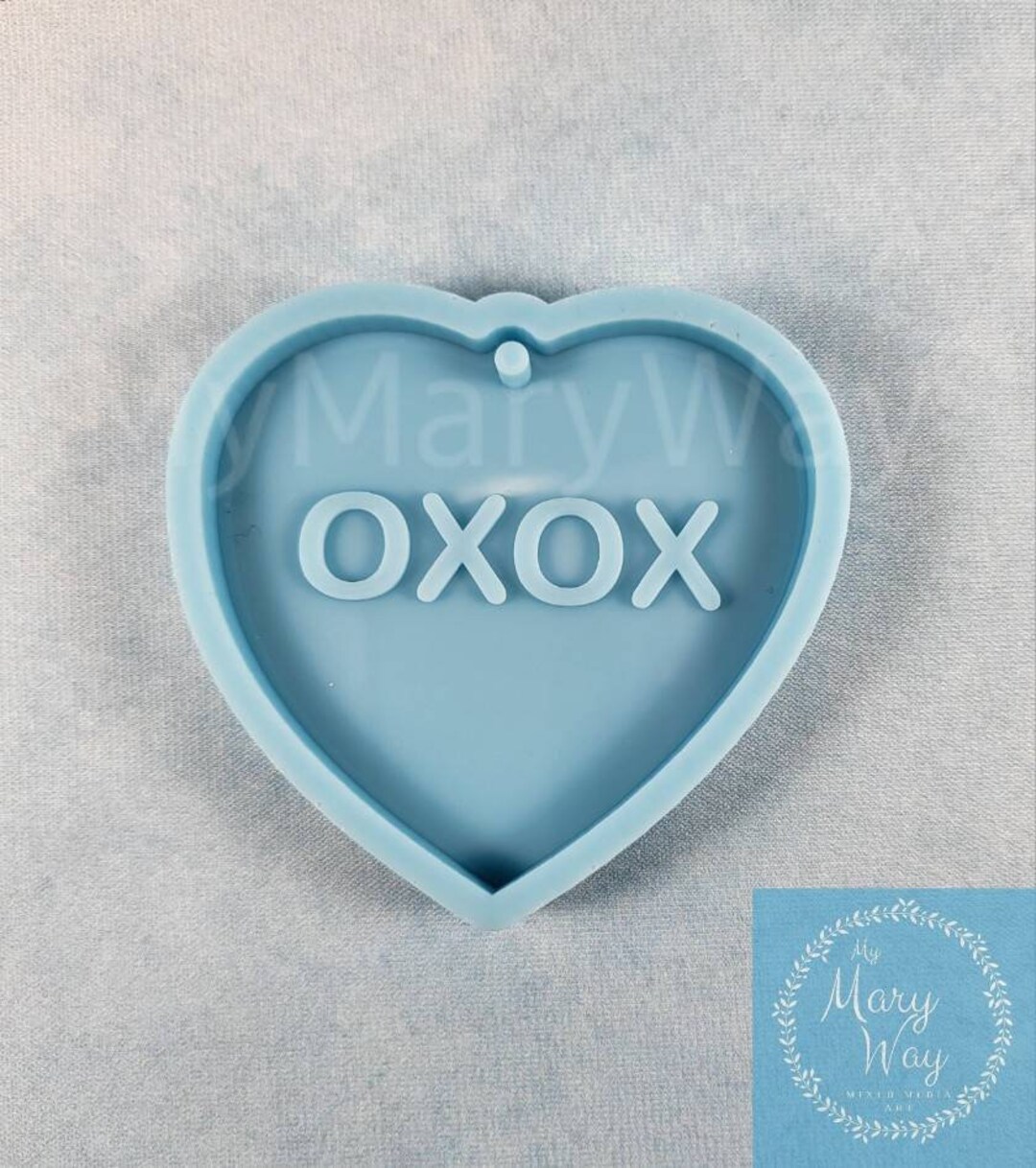OXOX Heart Keychain Mold - Etsy