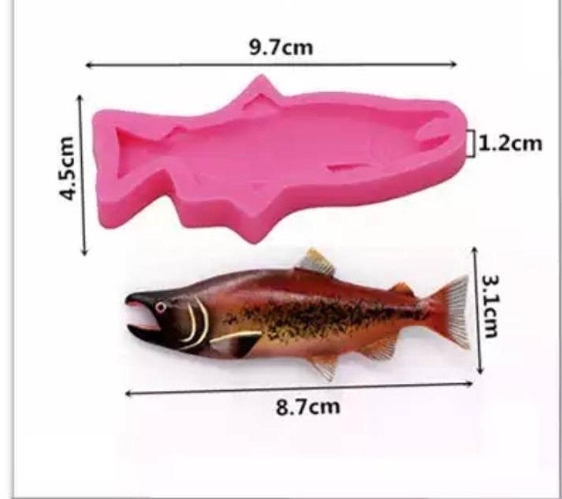 Detailed Salmon Silicone Mold - Etsy