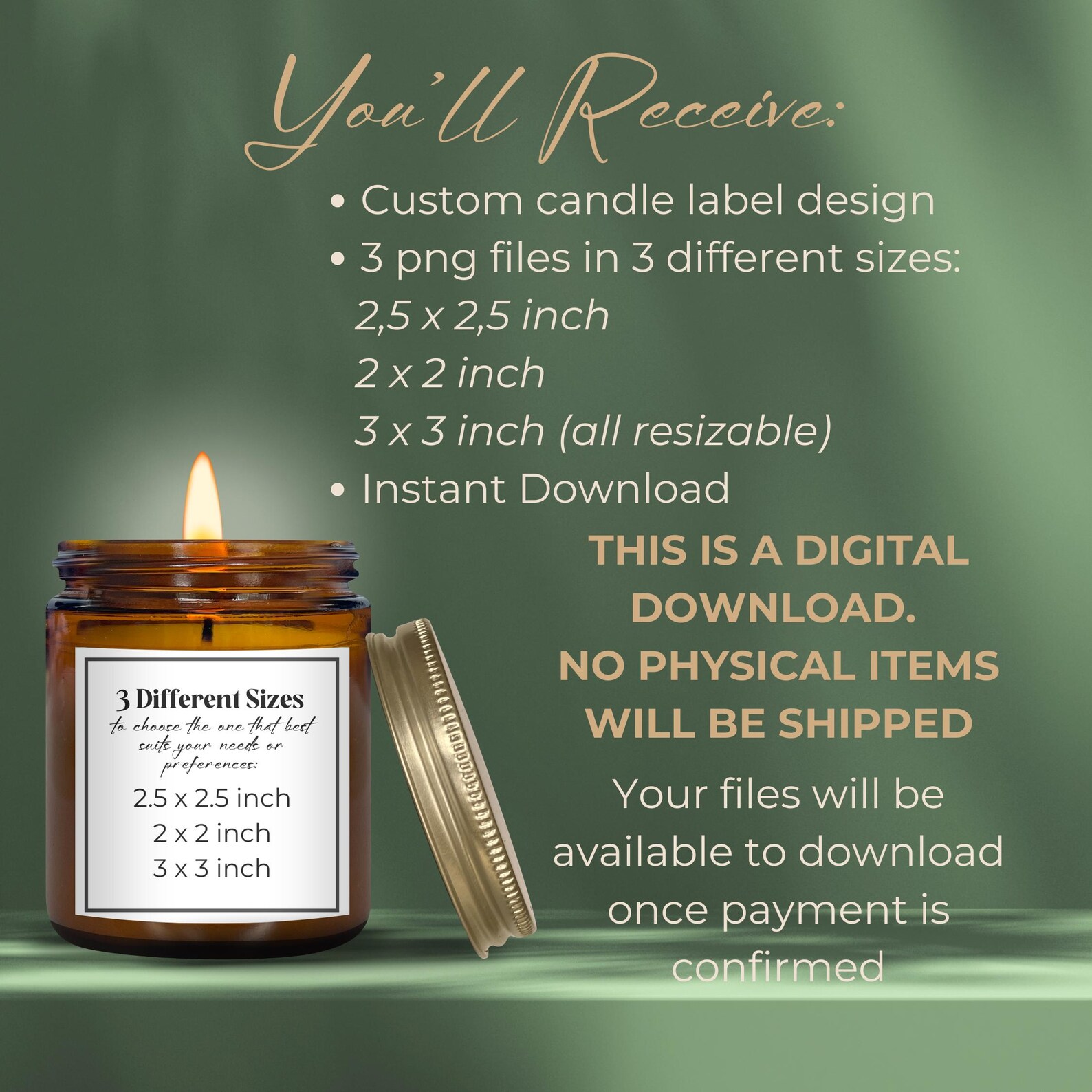 Coworker Christmas Candle Label Printable Digital Download, Candle ...