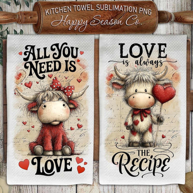 Whimsical Cow Valentine - Etsy