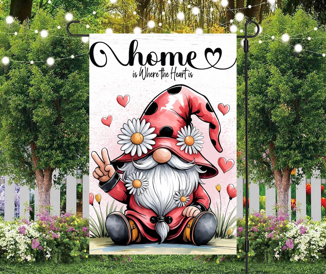 Welcome Gnome 12x18 Garden Flag Sublimation Design, Instant Download ...