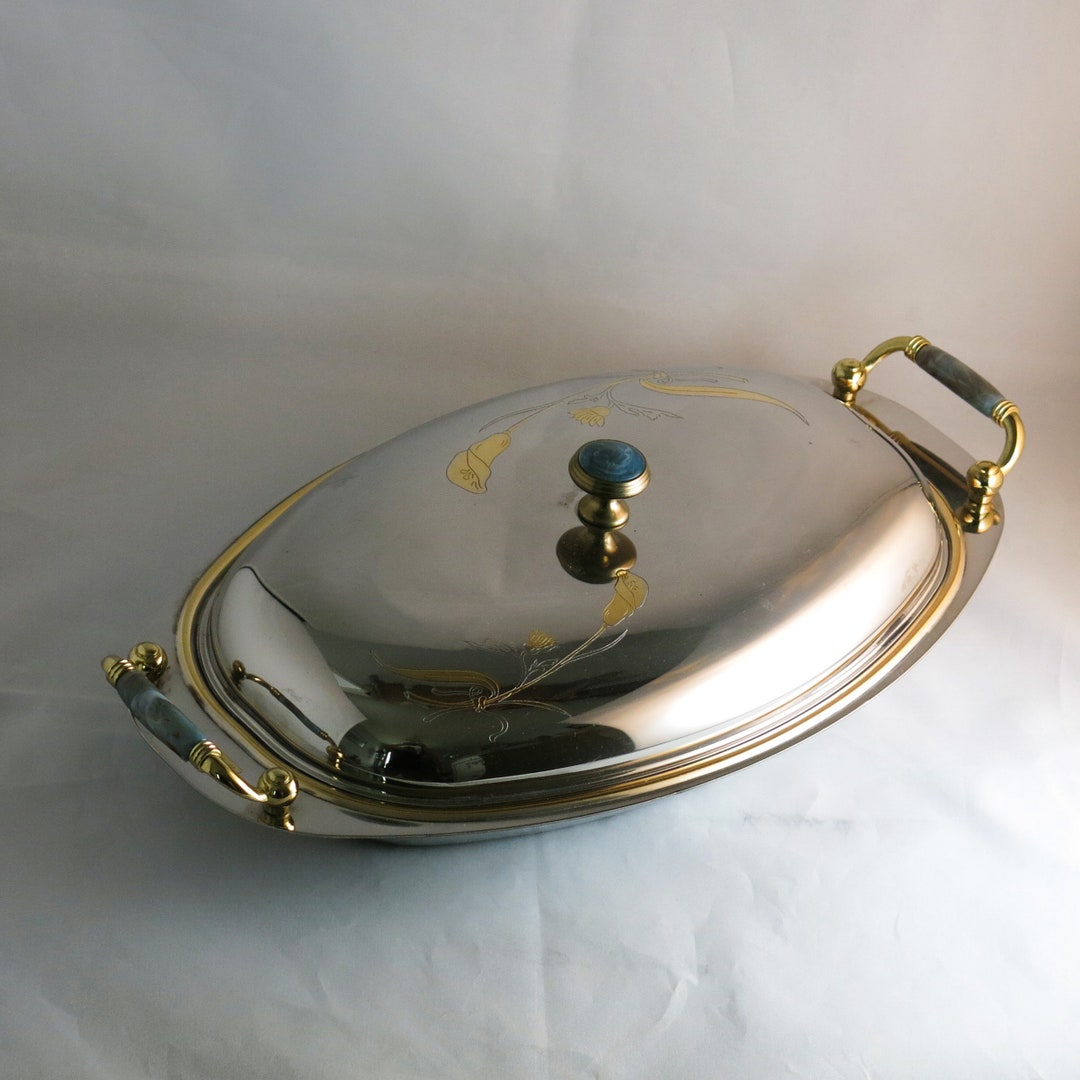 Stainless Steel Italian Design Lid Dish - Etsy