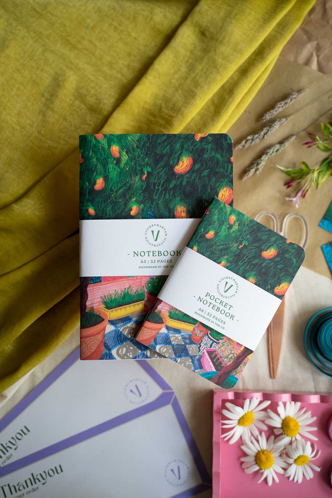 Dhaka Rooftop Illustrated Handmade Notebook A5 or A6 Plain - Etsy