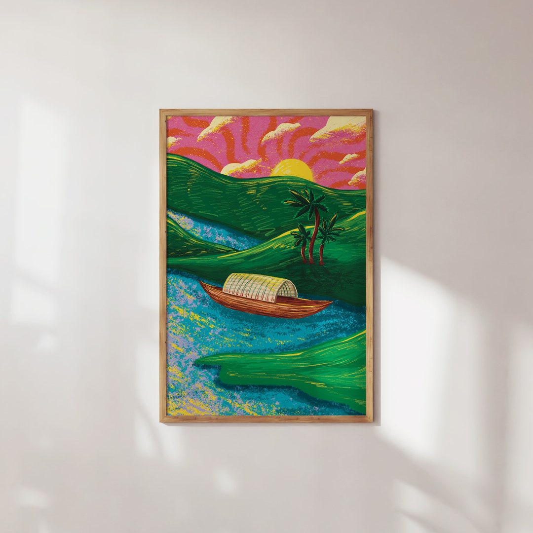 The Dragon Boat | Nowka | A6 A5 A4 A3 Art Print - Etsy