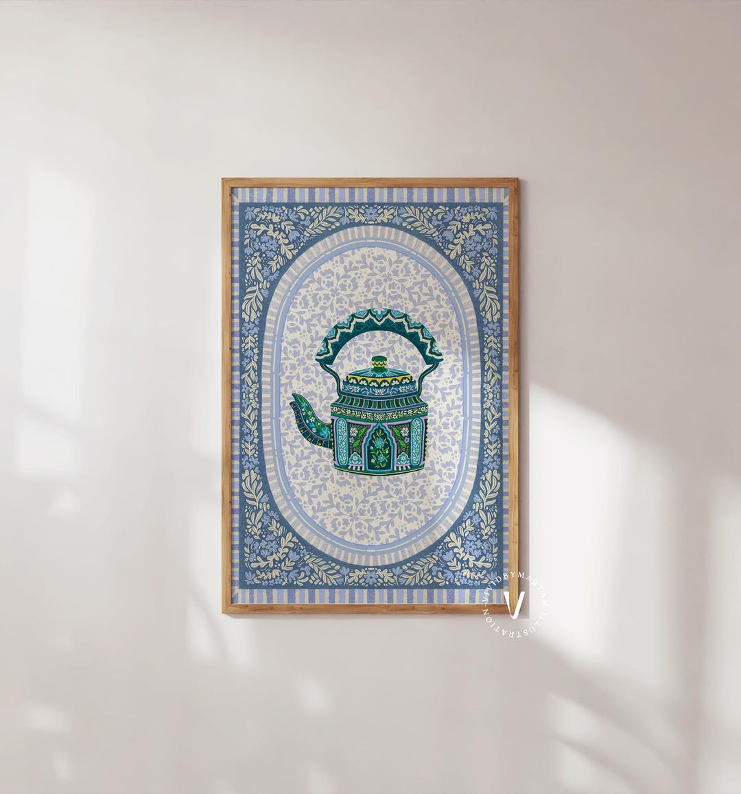 Bengal Brew - Lilac + Blue Teapot Kettle | 'tea Gardens' Collection ...