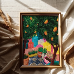 Dhaka Rooftop | Mango Trees | Bangladesh | A6 A5 A4 A3 Art Print - Etsy ...