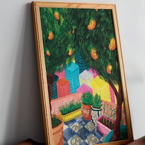 Dhaka Rooftop | Mango Trees | Bangladesh | A6 A5 A4 A3 Art Print - Etsy ...