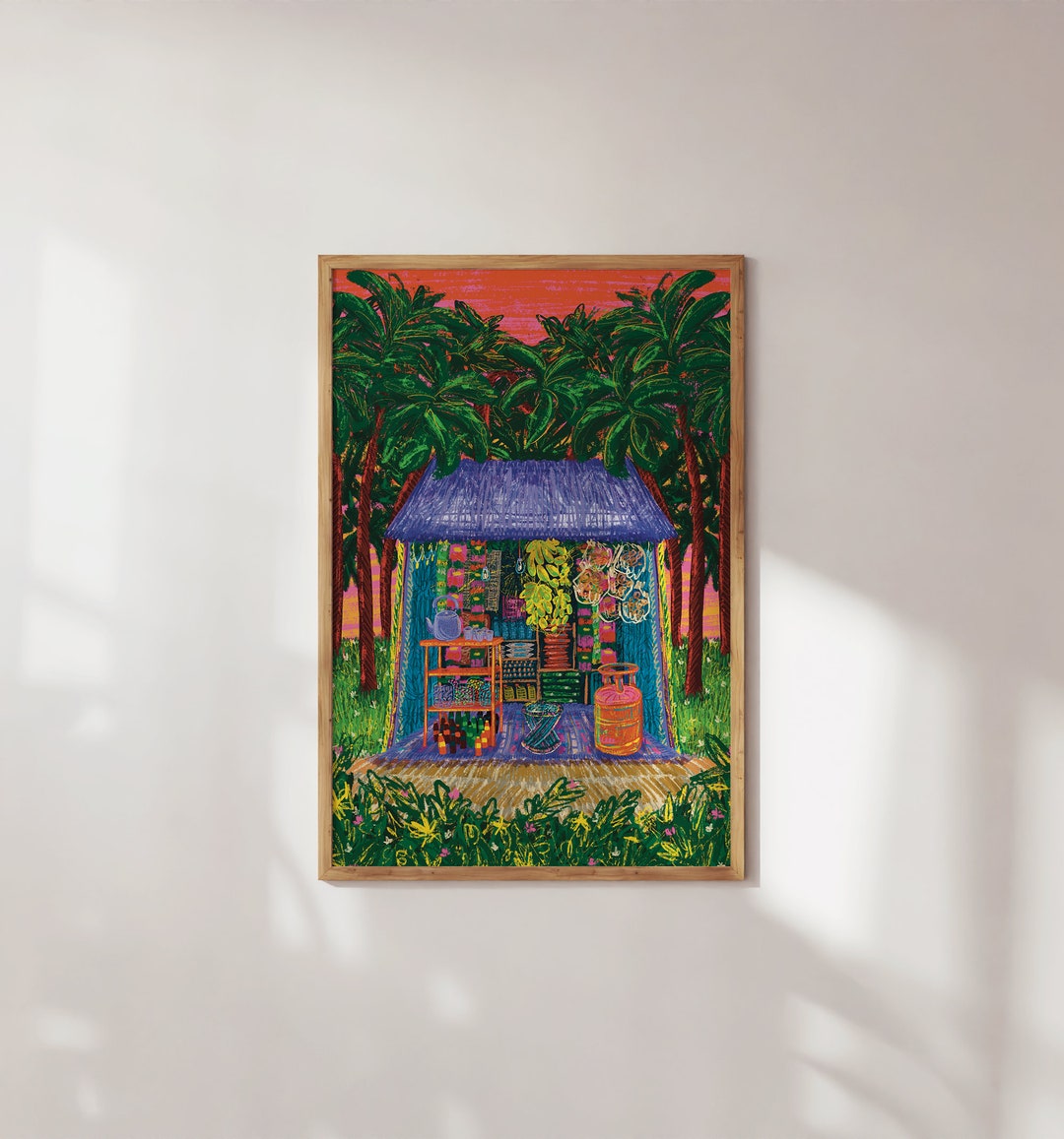 Corner Shop | Bangladesh Snacks | A5 A4 A3 Art Print - Etsy