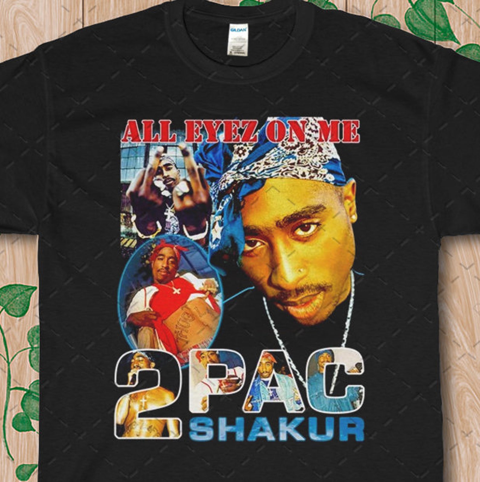 2pac Rap Tee Tupac Shakur T-shirt Men's Women Vintage | Etsy