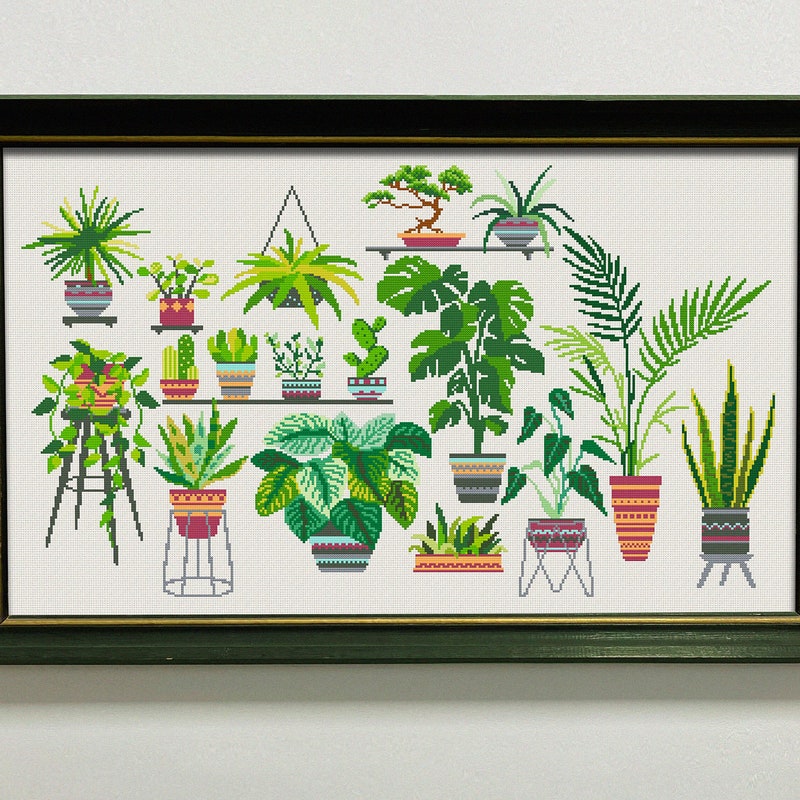 Botany Cross Stitch - Etsy
