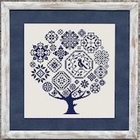 Modern Winter Trees Cross Stitch Pattern, Cross Stitch Chart ...