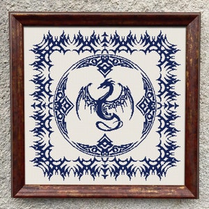 Celtic Dragon Sampler Cross Stitch Pattern, X Stitch Chart, Norse Style ...